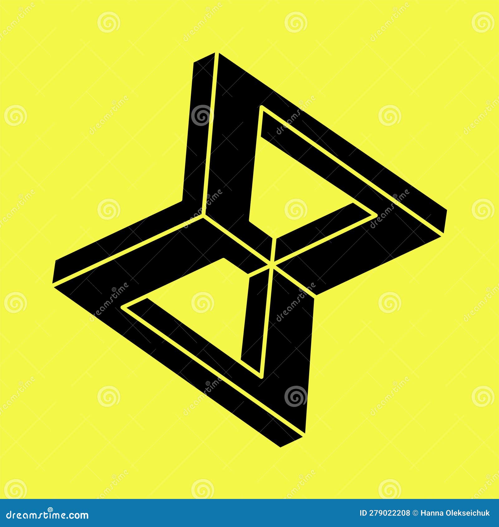 Impossible Figure. Line Design. Impossible Shapes. Optical Illusion ...