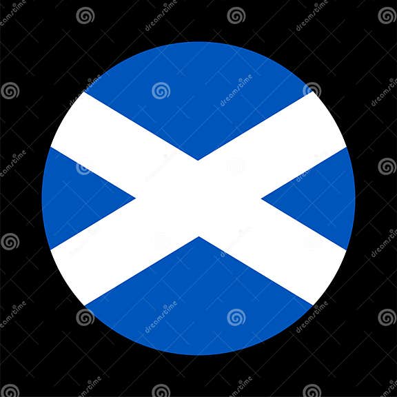 Scotland Round Flag. Scottish Circular Symbol. Button, Banner, Eps Icon ...