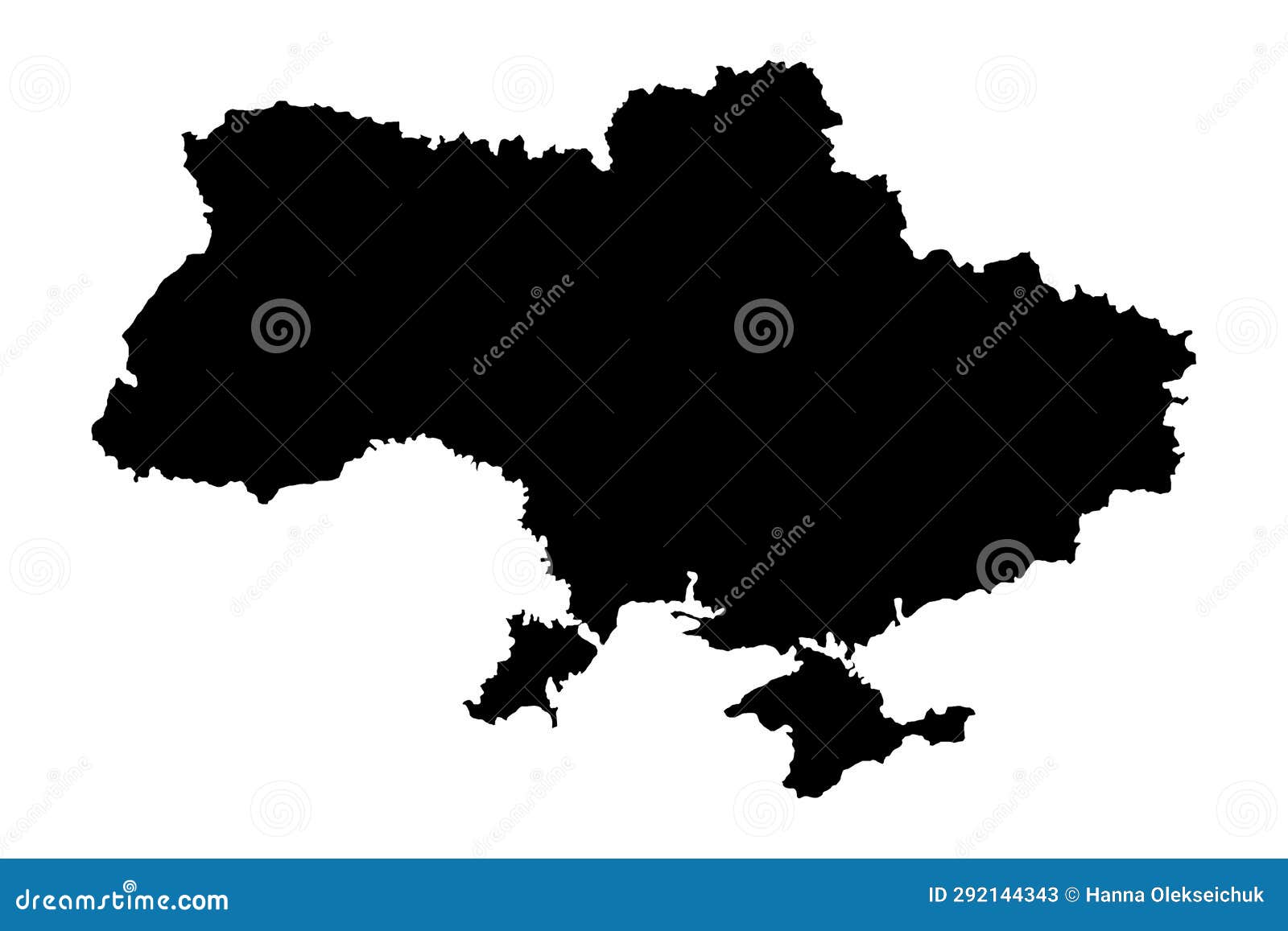 Ukraine. Silhouette of Ukraine Country Map. European Countries. Ukraine ...