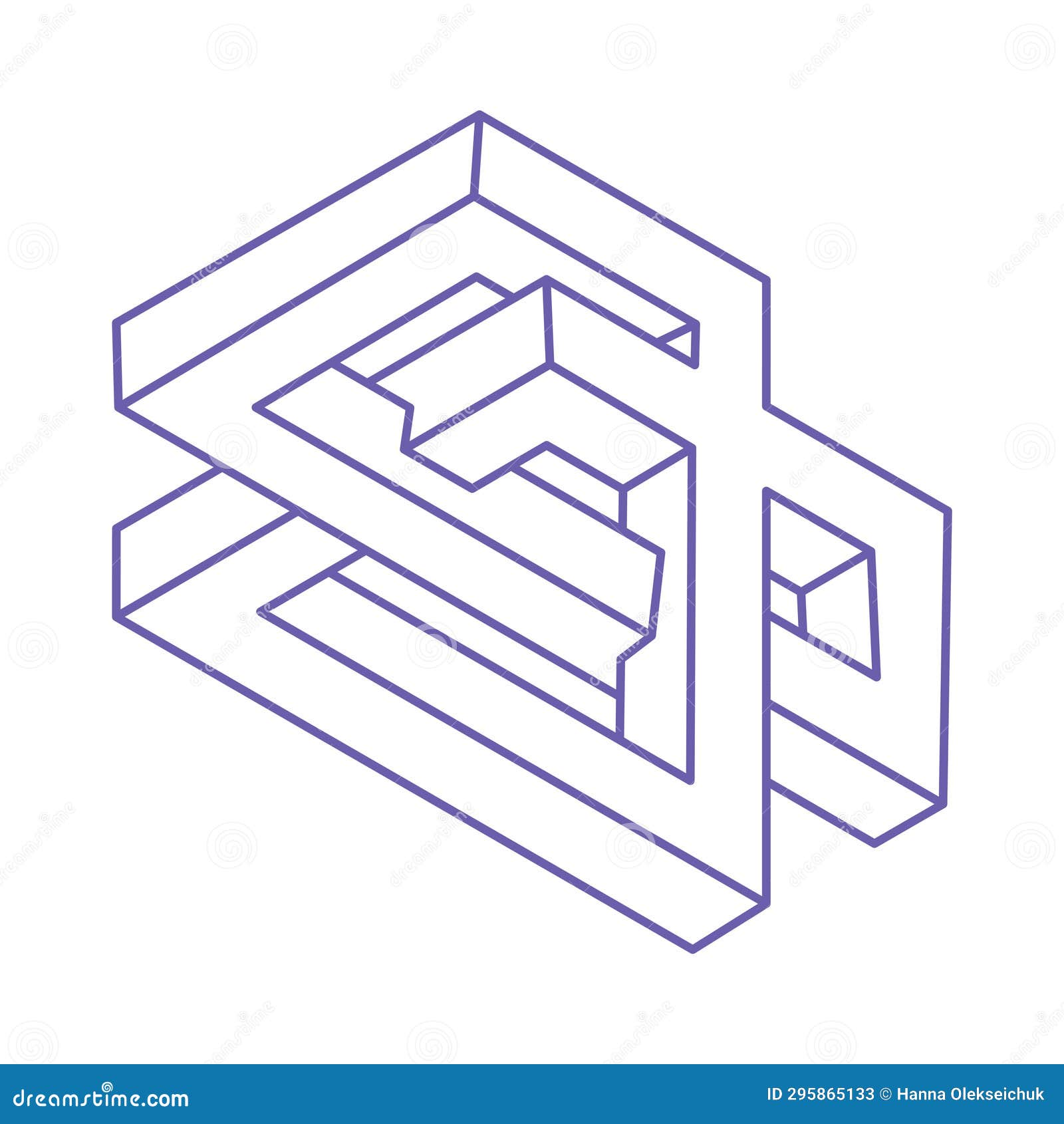 Impossible Optical Illusion Shapes. Logo. Optical Art Objects ...