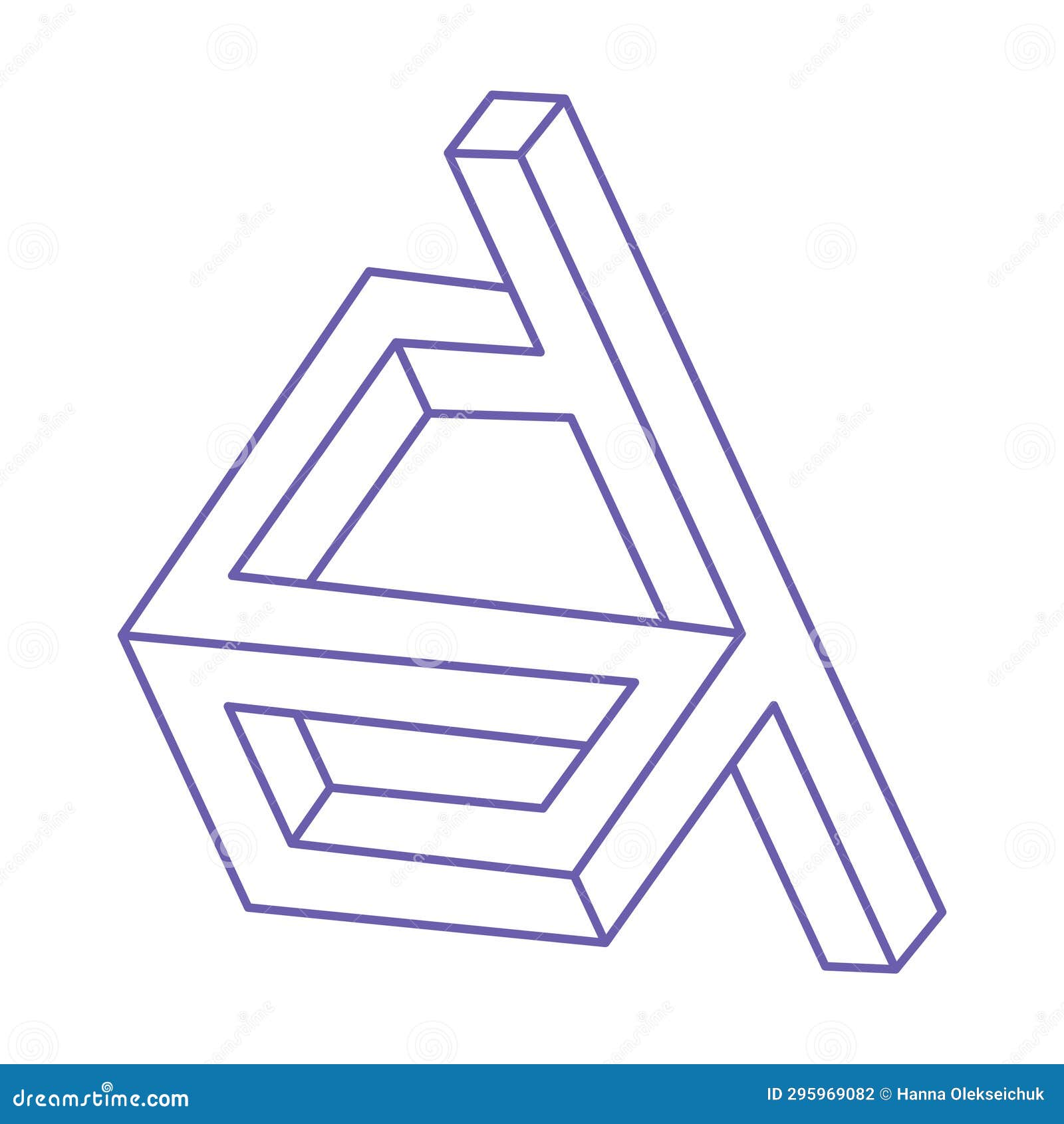 Impossible Objects. Optical Illusion Shape. 3d Vector Simple ...