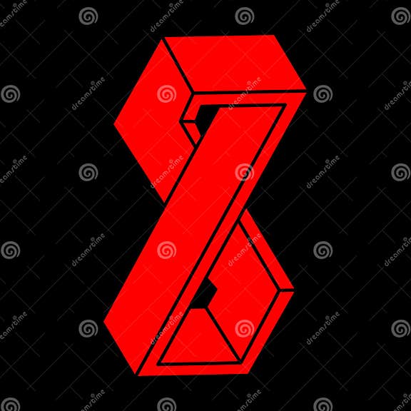 Impossible Optical Illusion Shapes. Modern Logo. Optical Art Objects ...