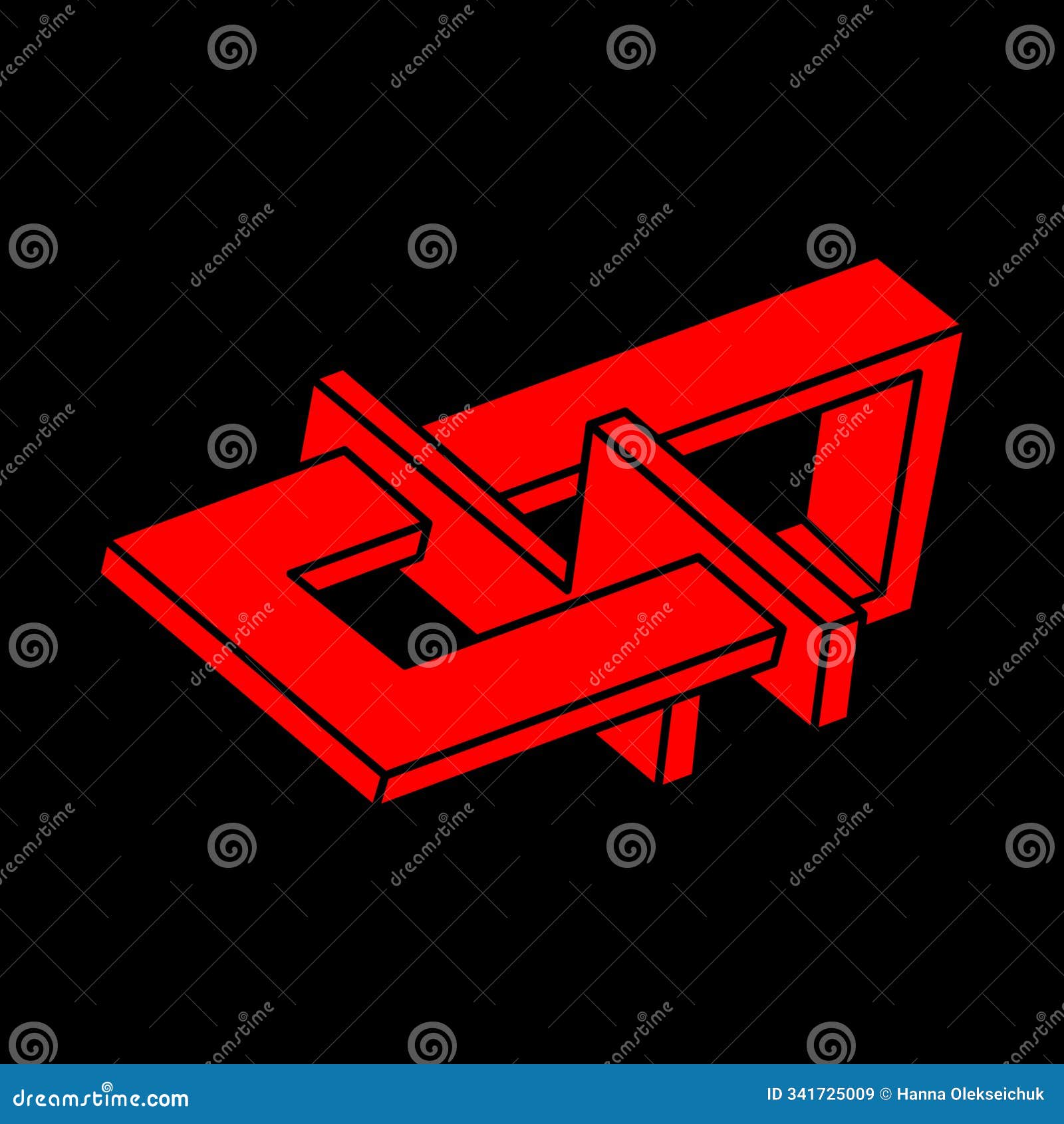 Escher Paradox Geometry. Optical Illusion. Sacred Geometric Figure ...