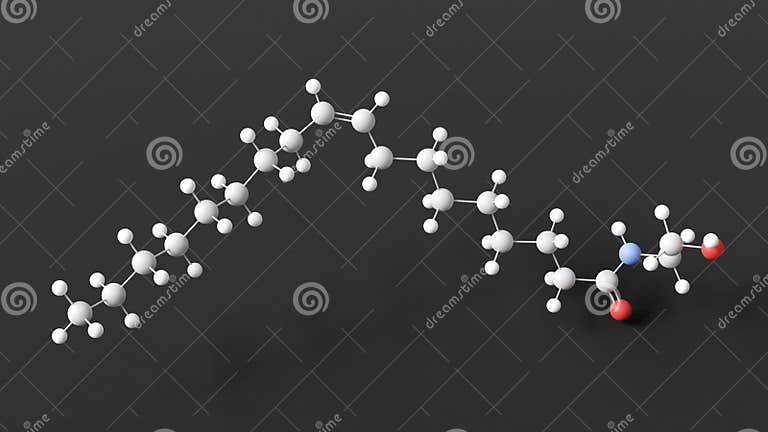 Oleoylethanolamide Molecule, Molecular Structure, Ethanolamide Lipid ...