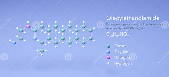 Oleoylethanolamide Molecule, Molecular Structures, Neurotransmitters ...