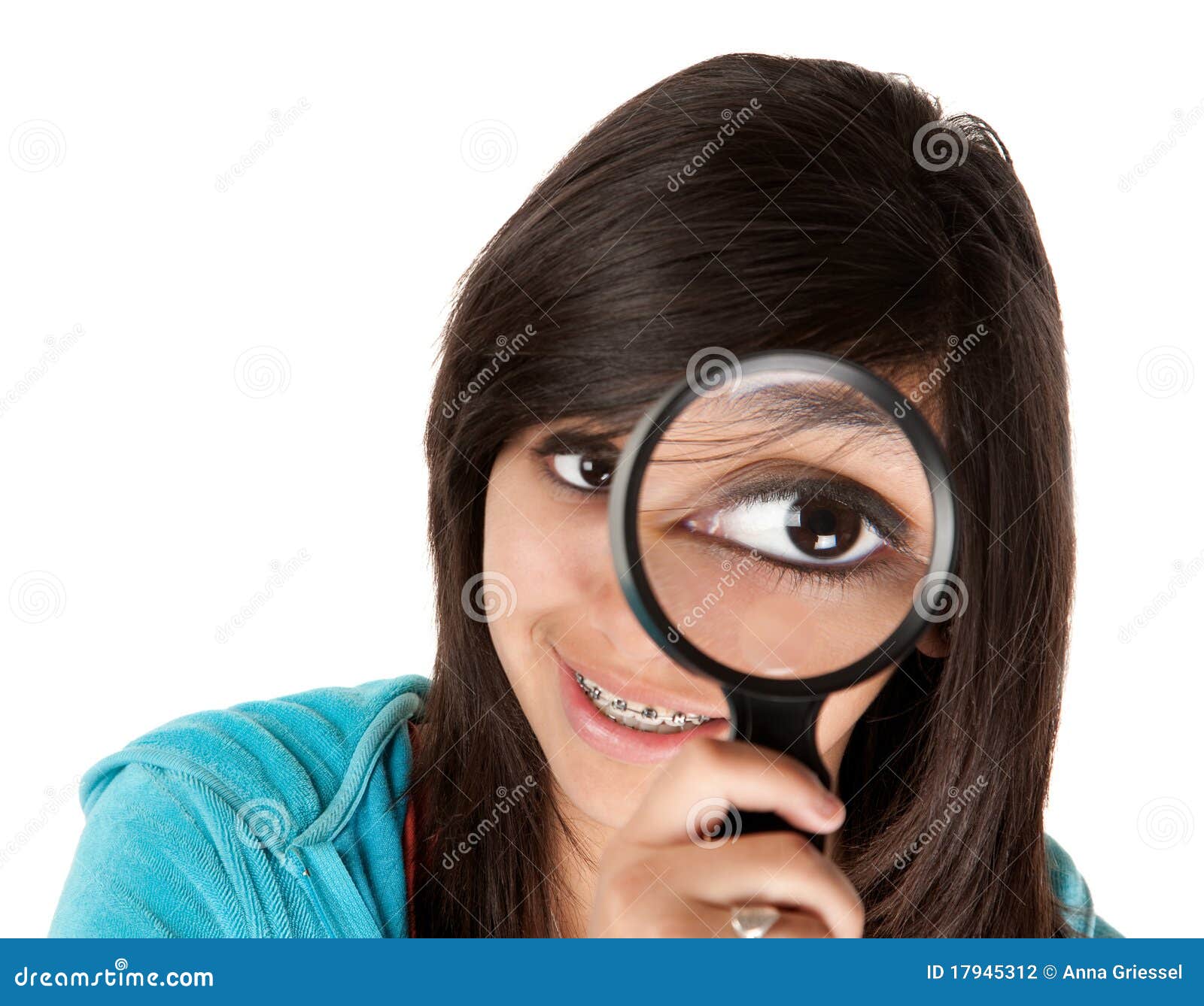 Olho grande foto de stock. Imagem de cintas, amplie, fundo - 17945312