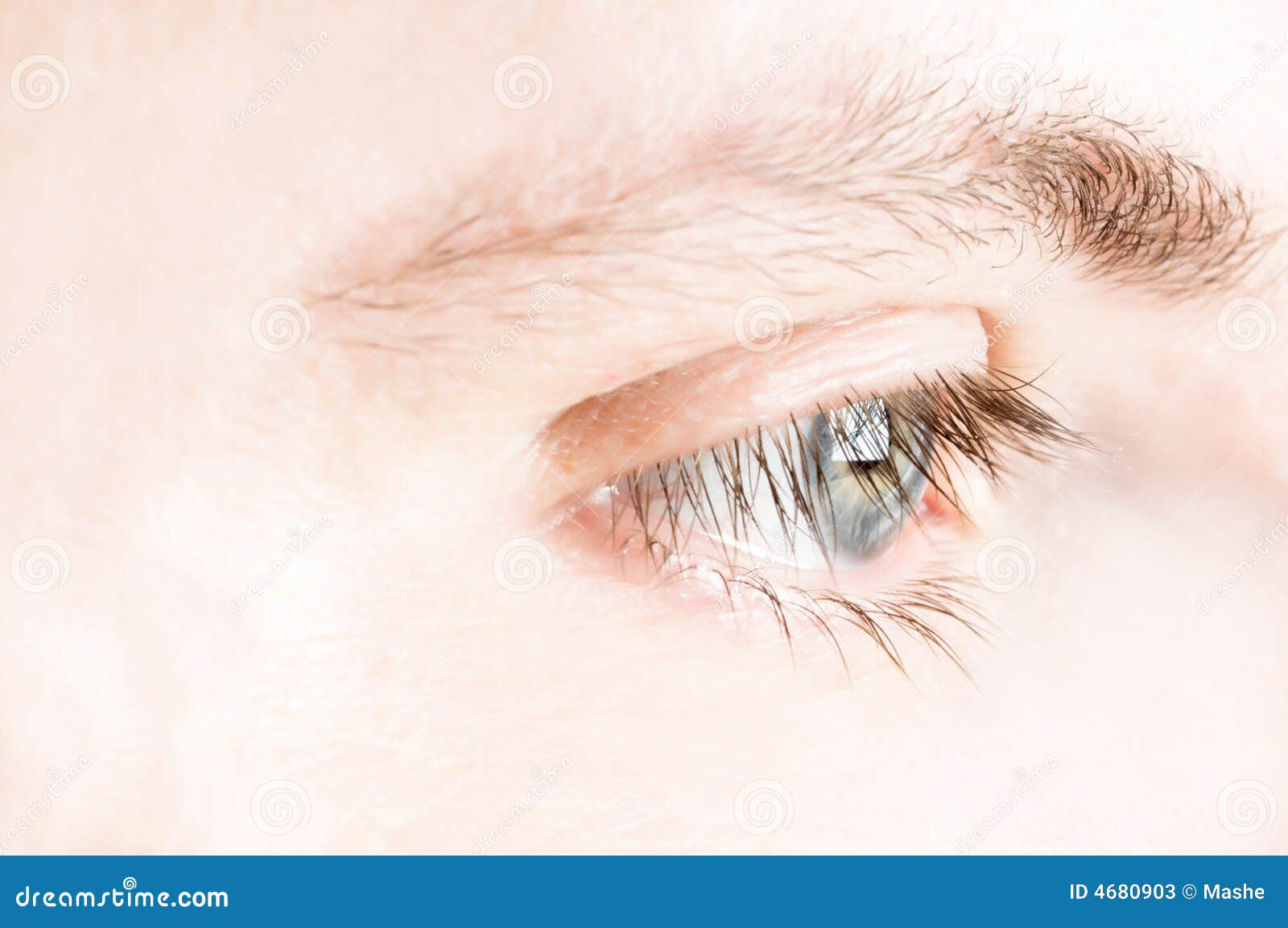 Olho humano imagem de stock. Imagem de pele, otimista - 4680903