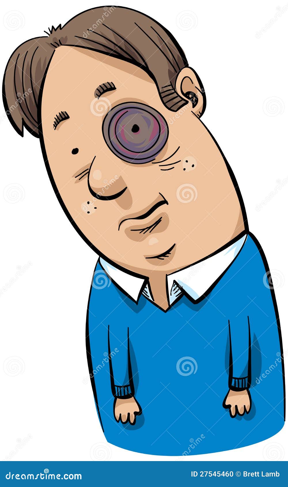 Olho roxo ilustração stock. Ilustração de vergonha, preto - 27545460