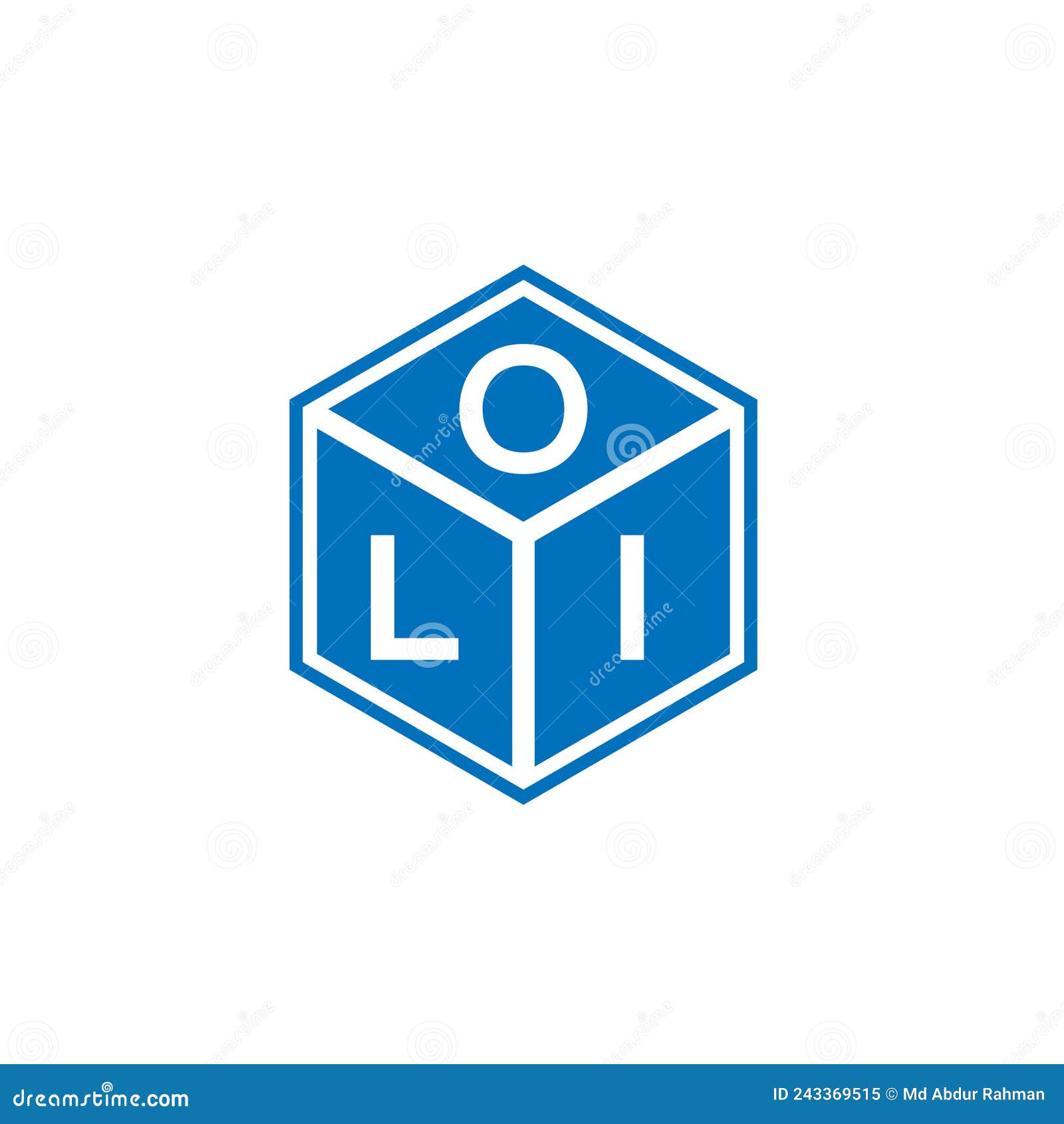 OLI Letter Logo Design on Black Background. OLI Creative Initials ...