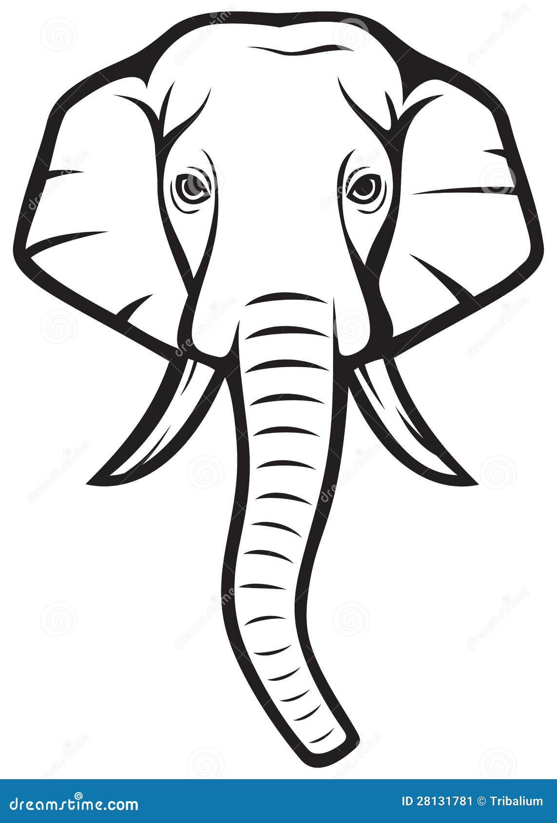 Olifant vector illustratie. Illustration of artistiek - 28131781
