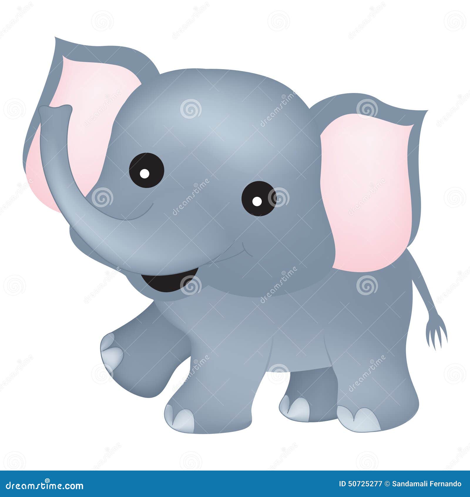 Olifant vector illustratie. Illustration of vrolijk, geïsoleerd - 50725277