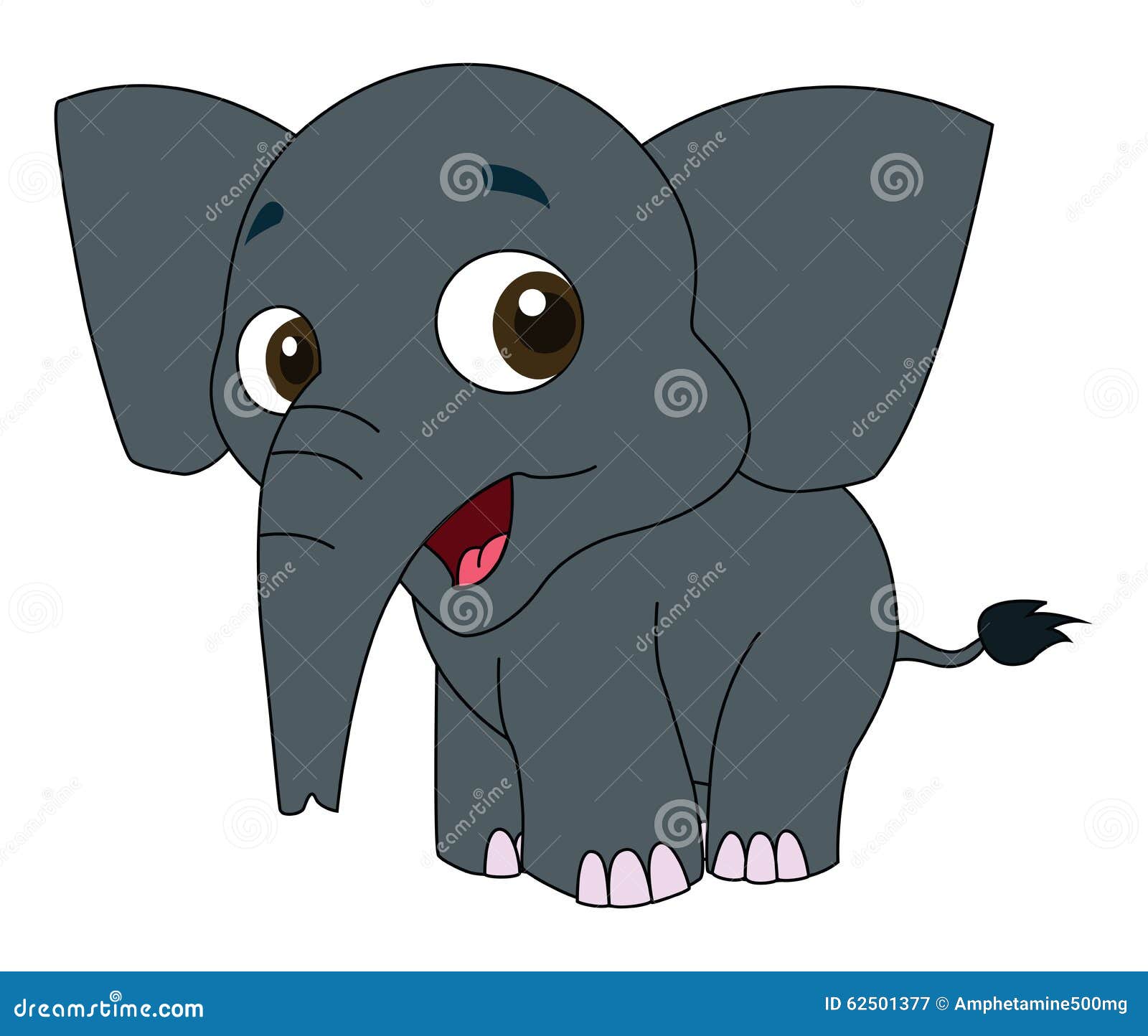 Olifant vector illustratie. Illustration of illustratie - 62501377