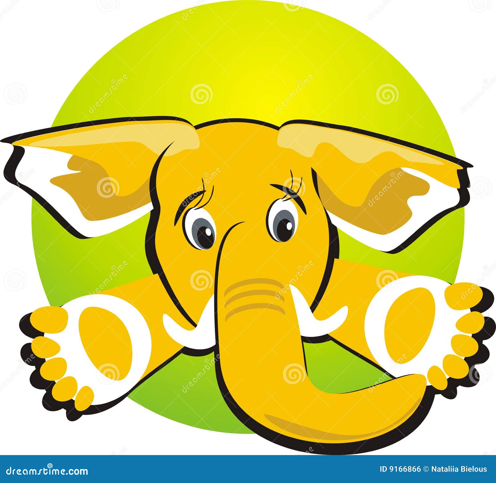 Olifant. Pictogram vector illustratie. Illustration of vriendelijkheid ...
