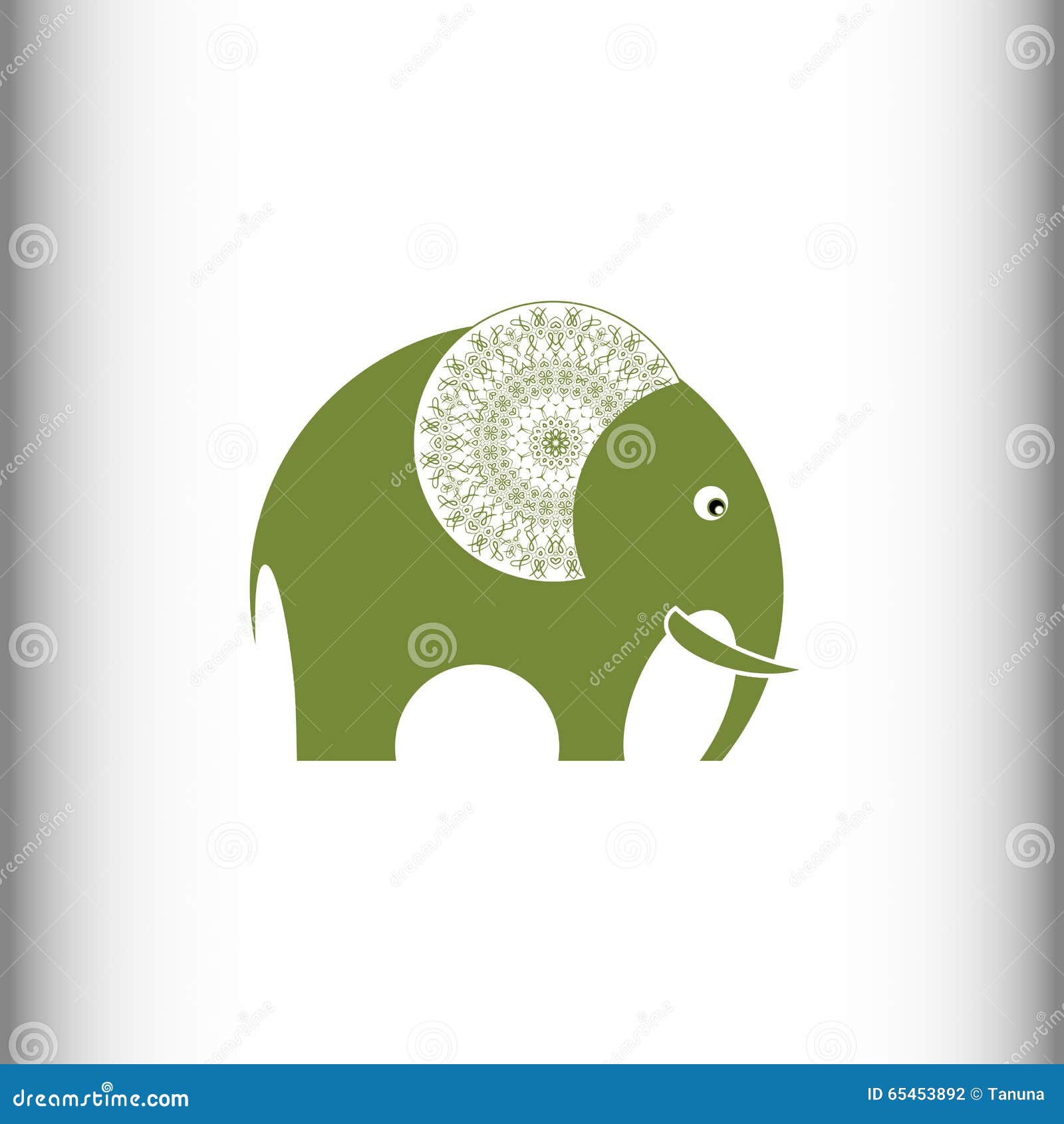 Olifant Vector tekening vector illustratie. Illustration of oriënteer ...