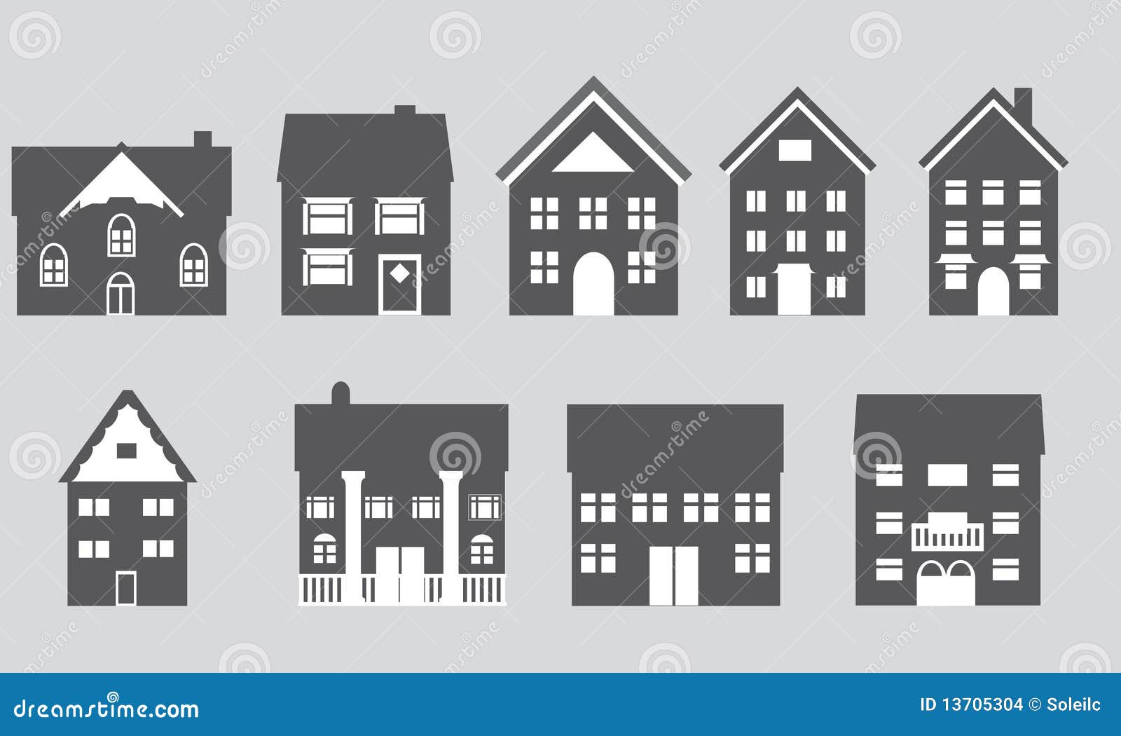 Husstilar Olika Stock Illustrationer, Vektorer, & Clipart – (6 Stock ...