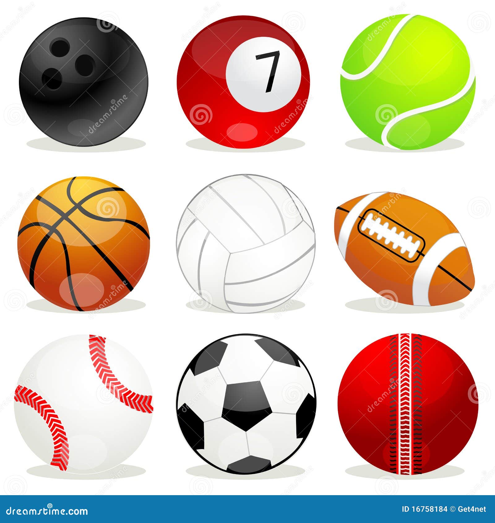 Olika Setsportar För Bollar Stock Illustrationer - Illustration av ...