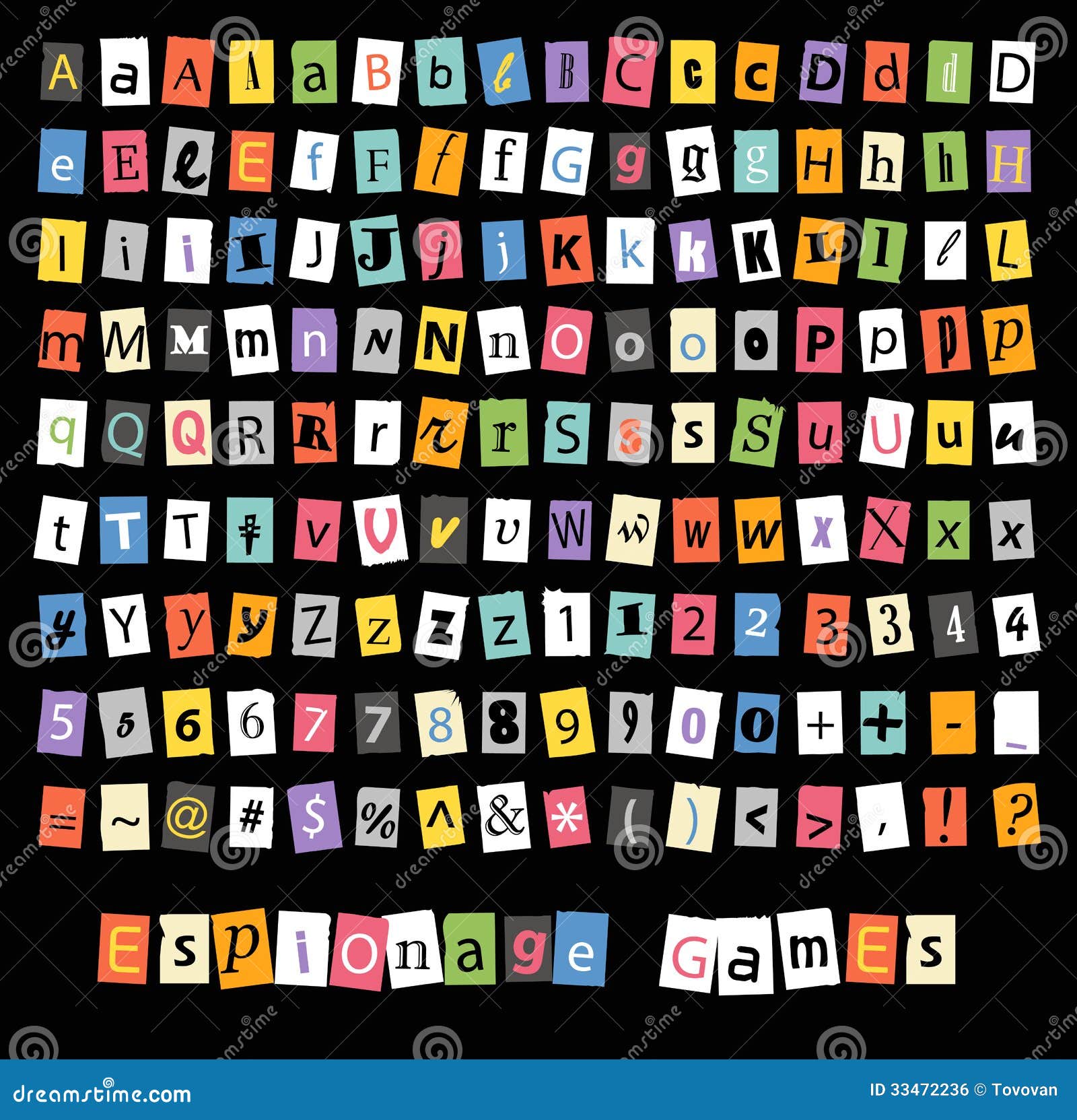 Olika tecken och symboler vektor illustrationer. Illustration av ...