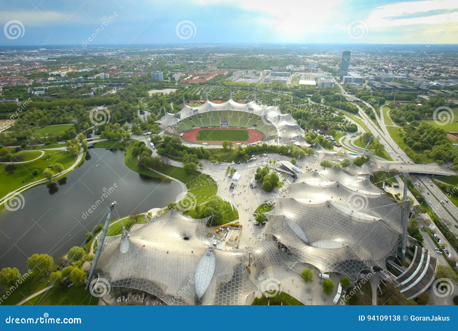 Olimpijski Parkowy Monachium Zdjęcie Stock Editorial - Obraz złożonej z ...