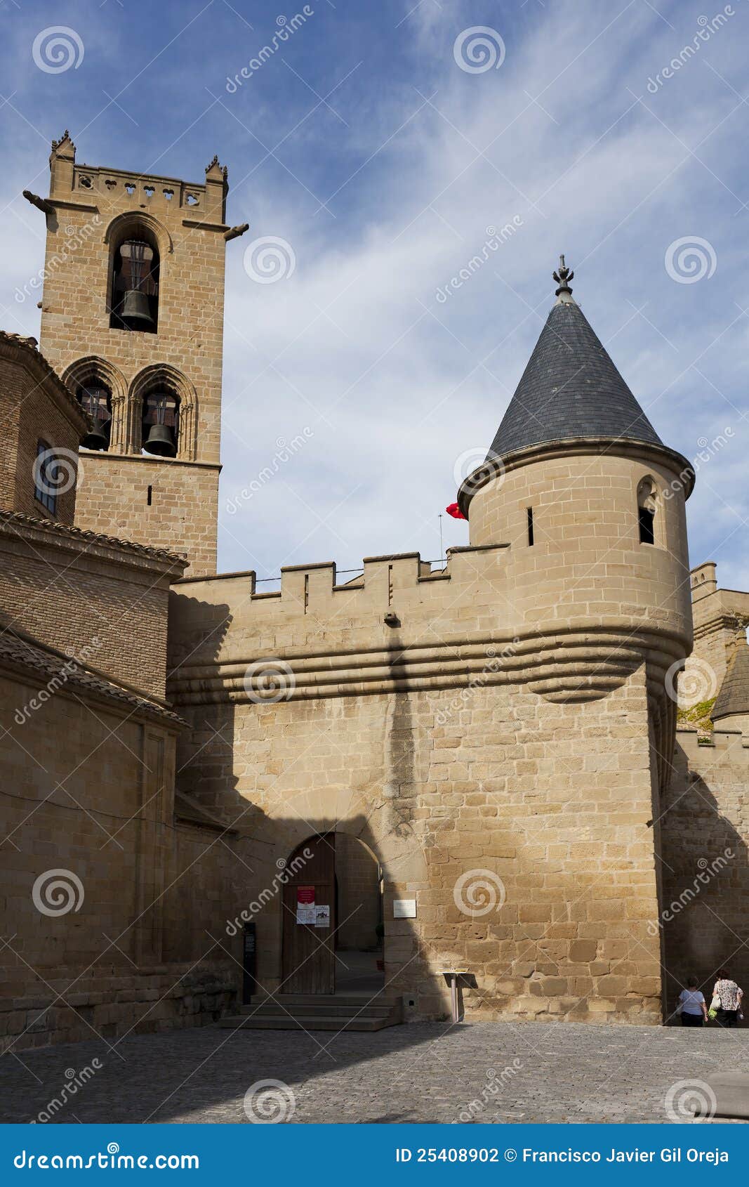 Olite castle stock photo. Image of europe, castle, sunny - 25408902