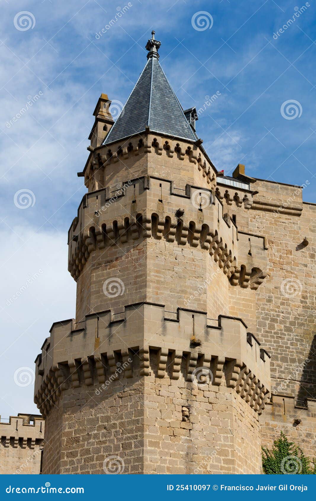 Olite castle stock image. Image of defensive, defense - 25410097