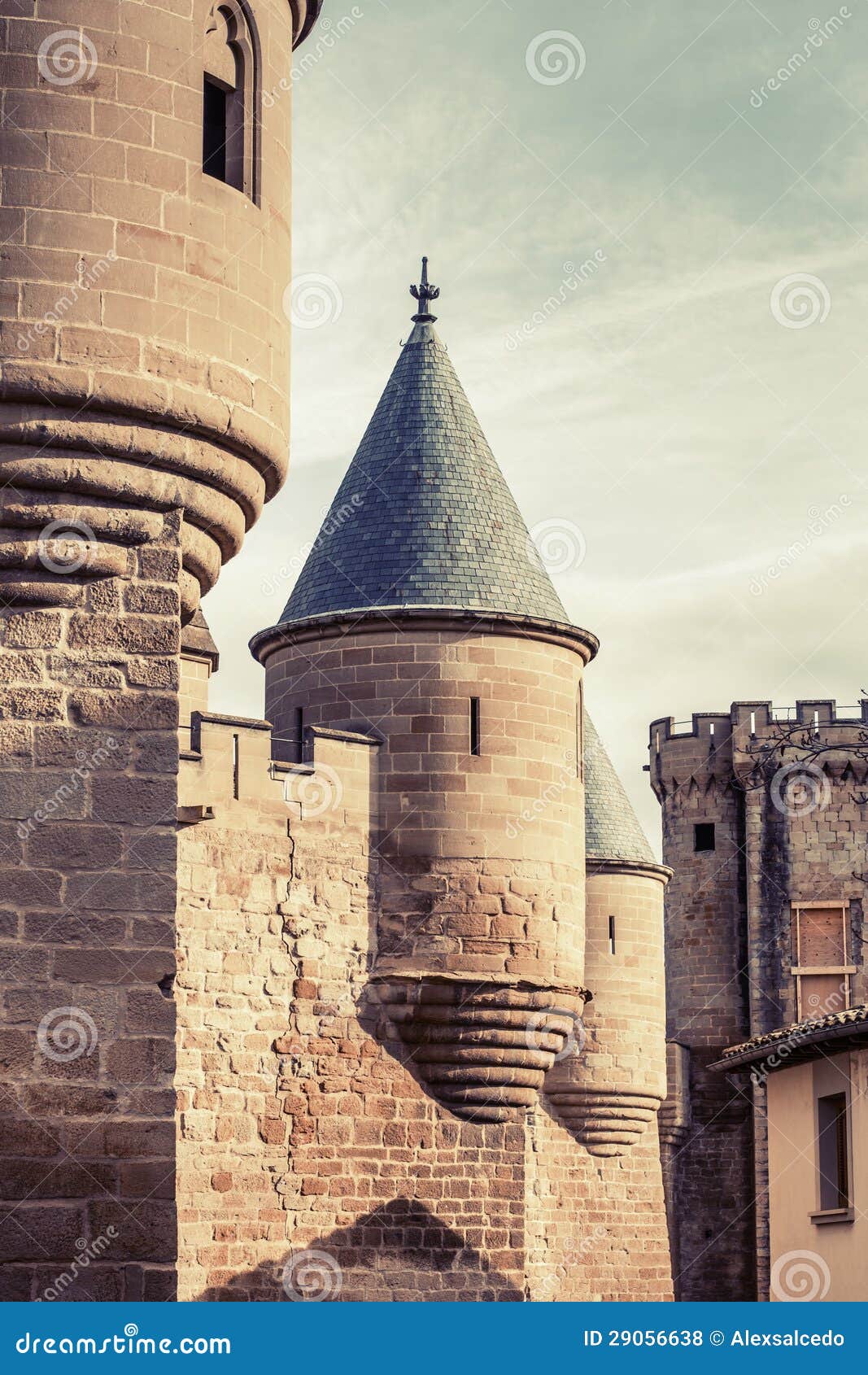 Olite Castle stock photo. Image of house, architecture - 29056638