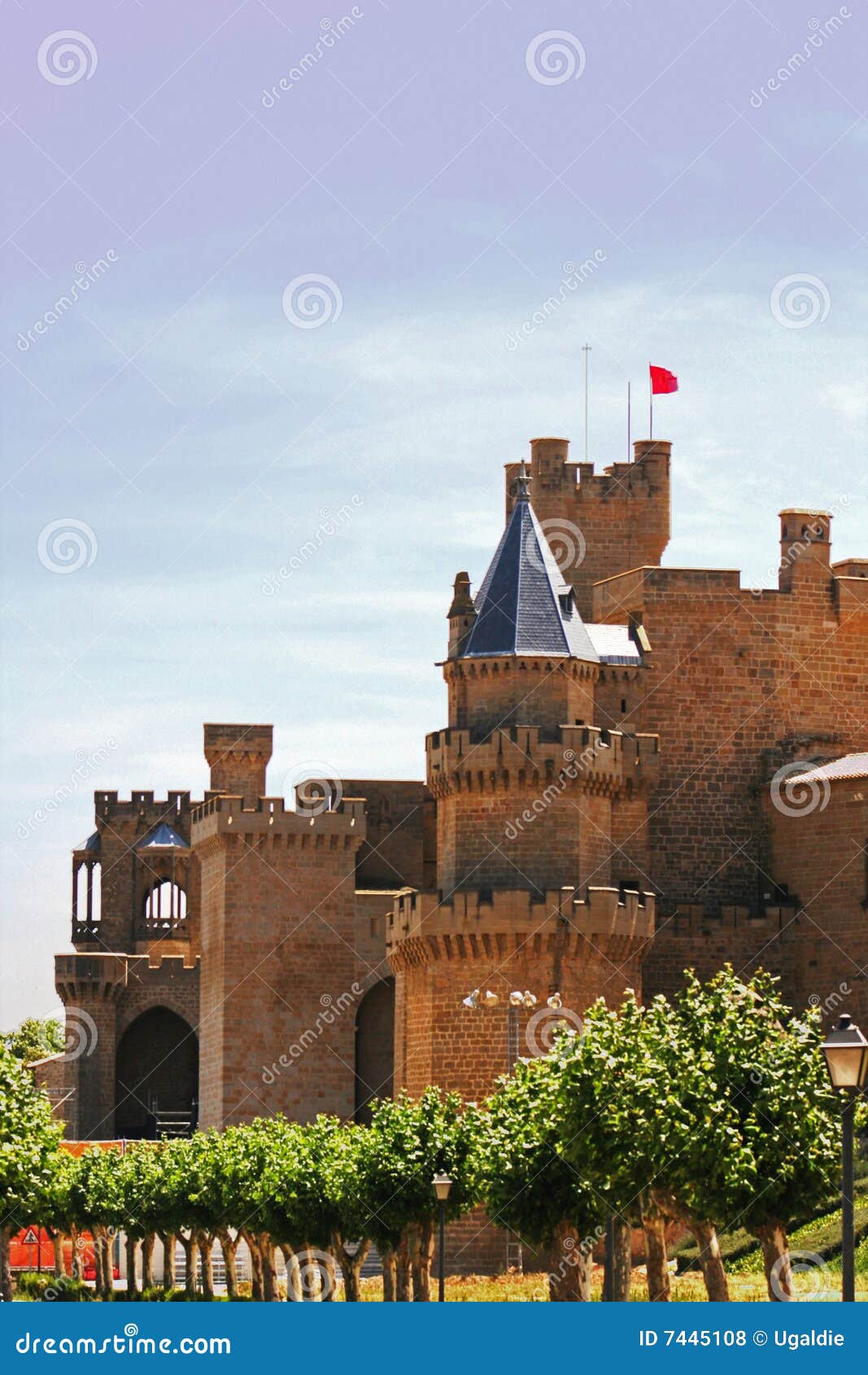 Olite Castle stock photo. Image of nafarroa, medieval - 7445108