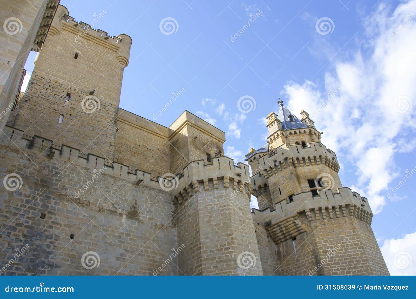 Olite Castle, Navarre stock image. Image of colour, hotel - 31508639