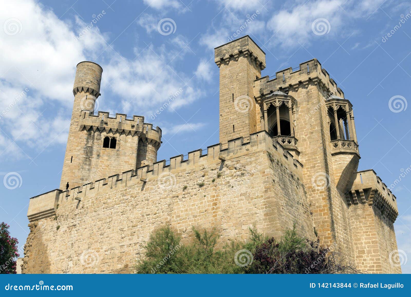 Olite Castle, Navarre, Spain Stock Photo - Image of ancient, city ...