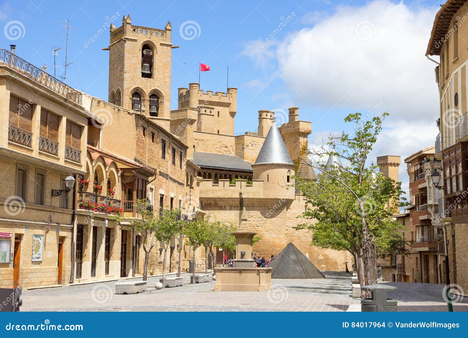 Olite in Navarra, Spain editorial stock image. Image of basque - 84017964