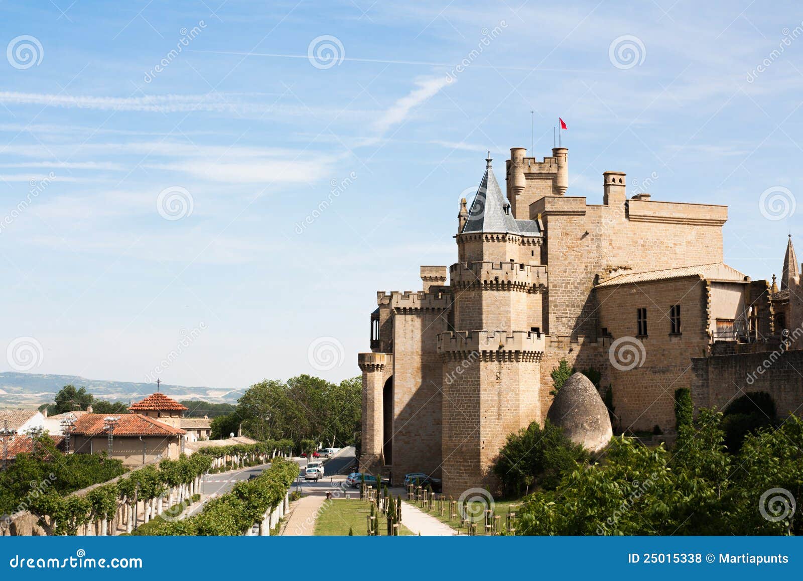 Olite s Castle in Navarra stock photo. Image of ancient - 25015338