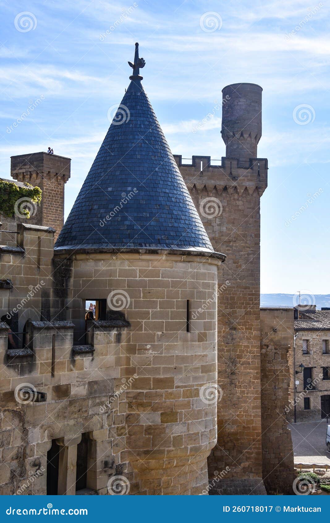 Olite, Spain - Aug 31, 2022: Palace of the Kings of Navarre of Olite ...