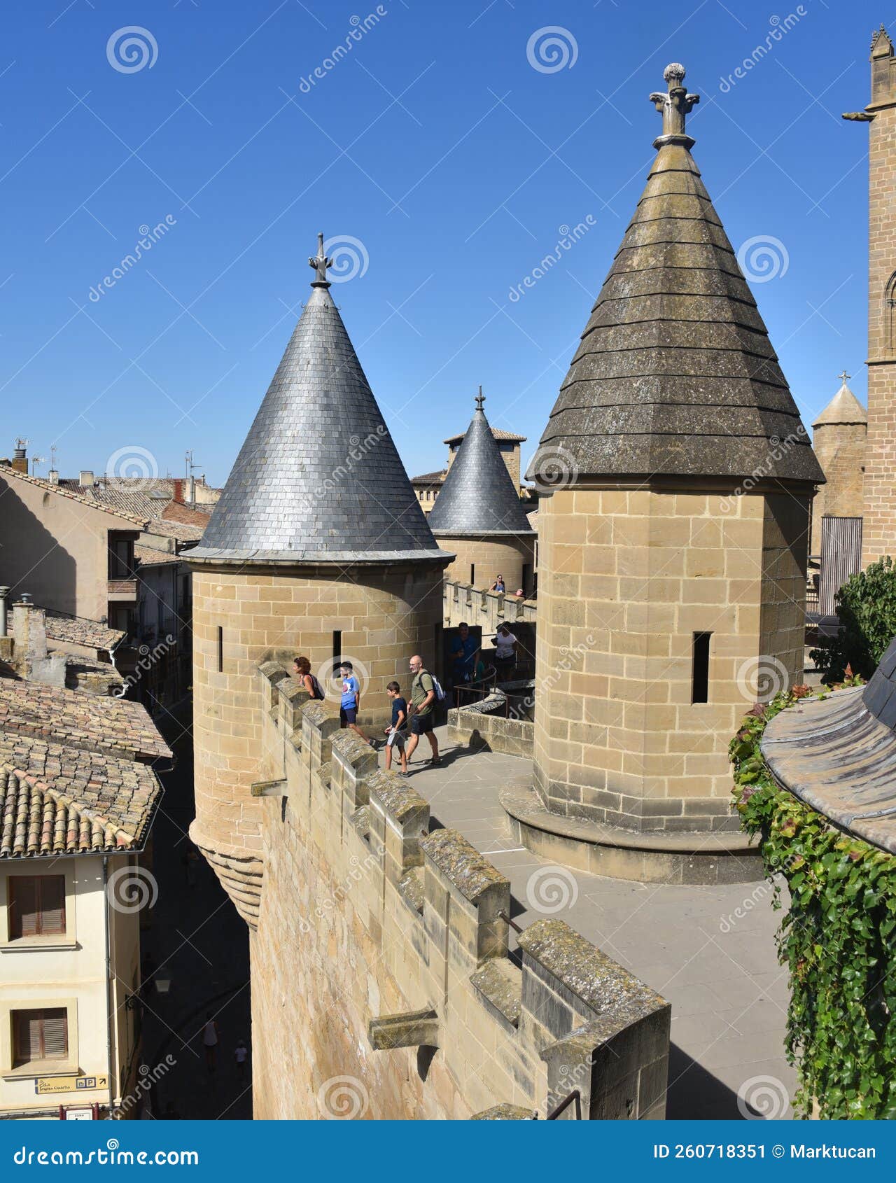 Olite, Spain - Aug 31, 2022: Palace of the Kings of Navarre of Olite ...