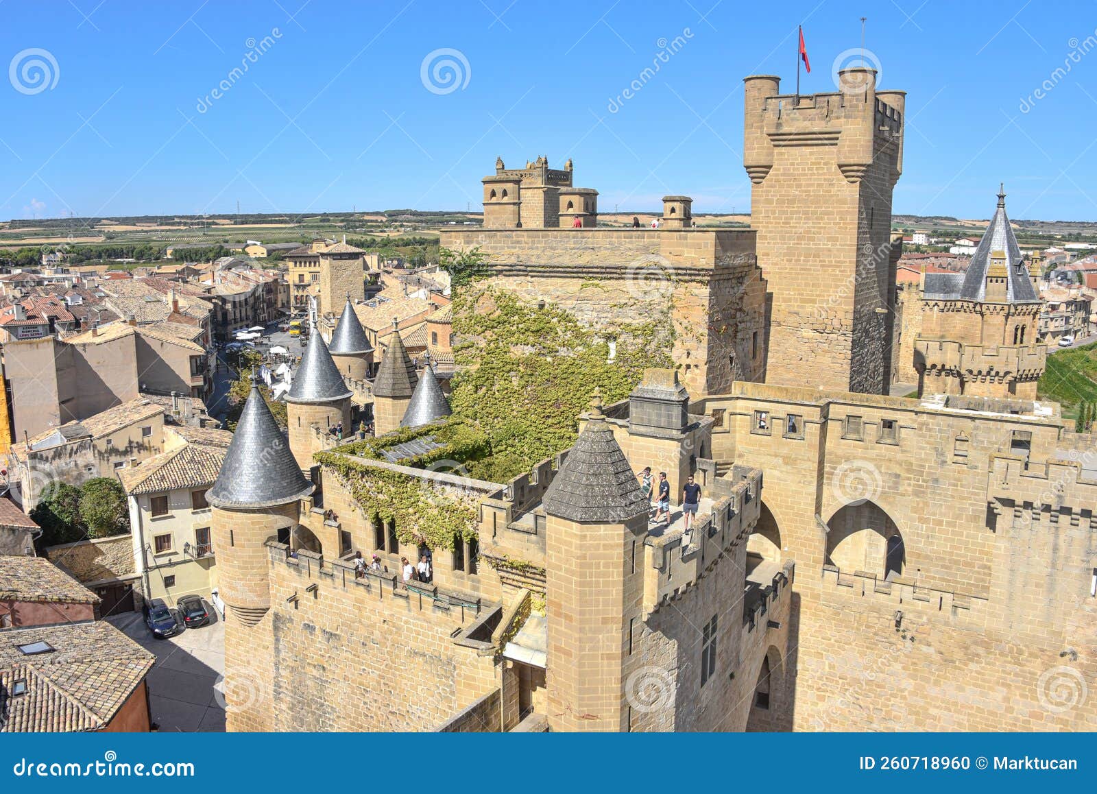 Olite, Spain - Aug 31, 2022: Palace of the Kings of Navarre of Olite ...