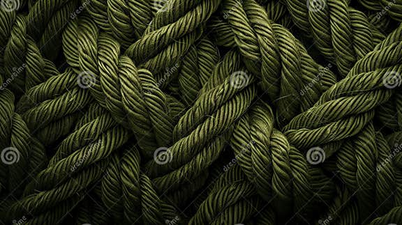 An Olive Abstract Background Featuring a Fine, Braided Rope Pattern ...