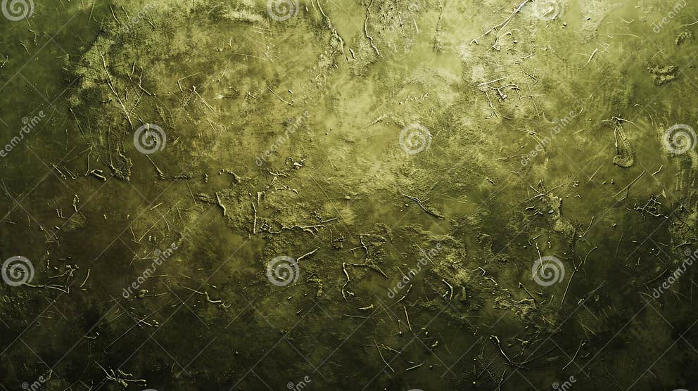 An Olive Abstract Background with a Rough, Textured Surface. the Subtle ...