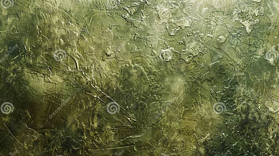 An Olive Abstract Background with a Rough, Textured Surface. the Subtle ...