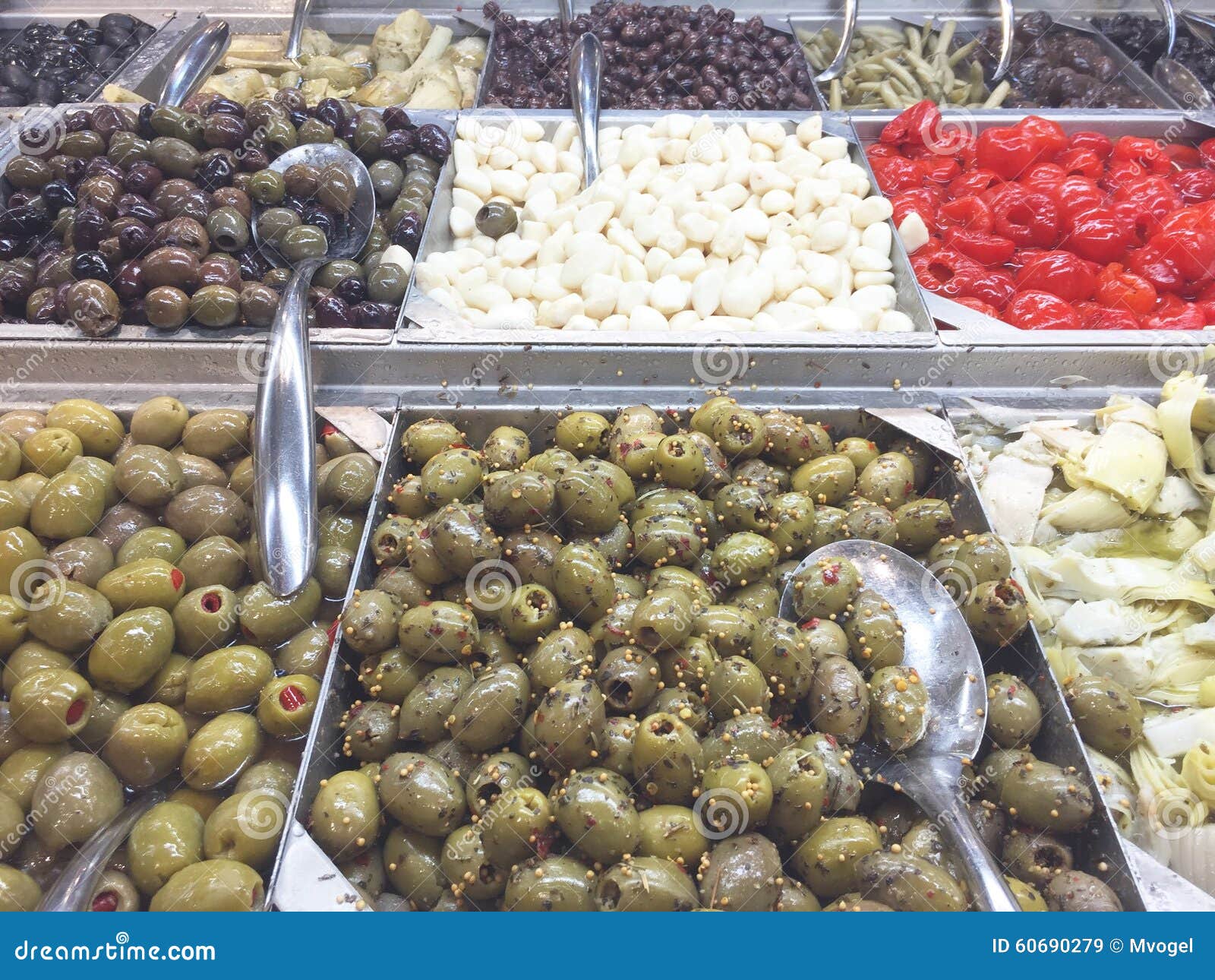 Olive Bar stock image. Image of nutritious, spoon, restaurant - 60690279