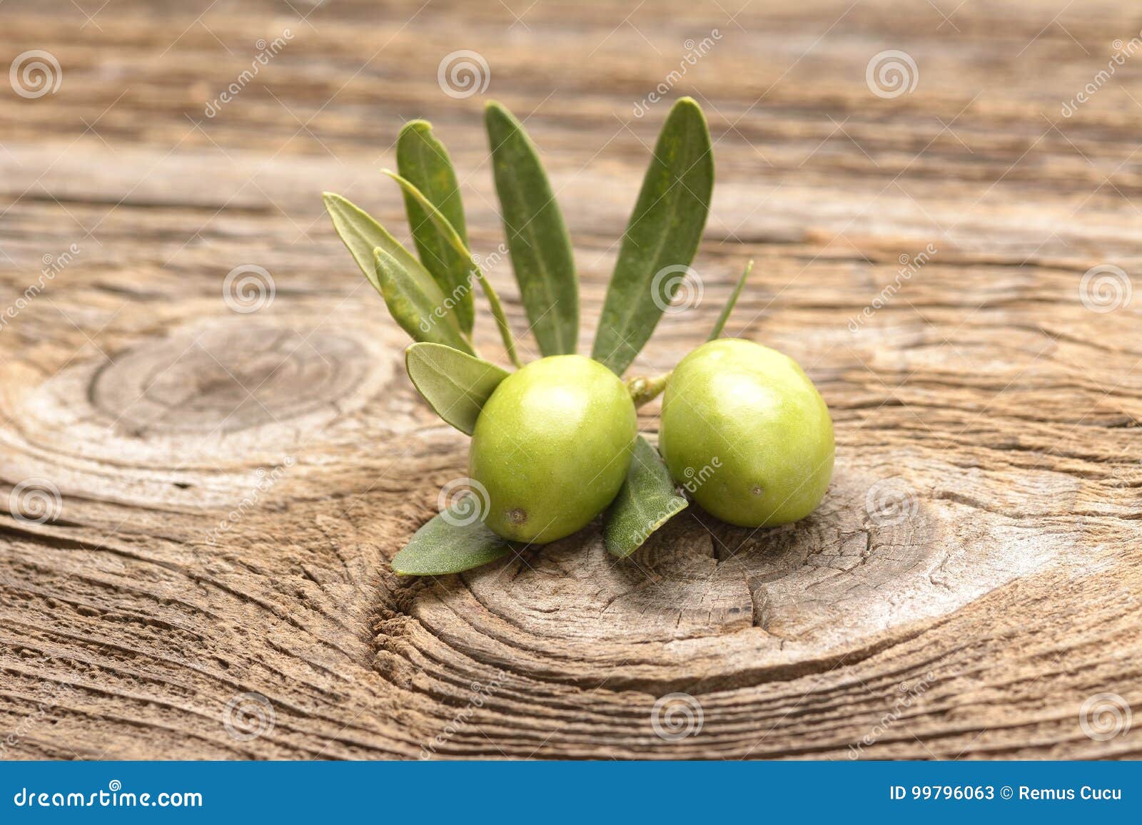 Olive Branch Over Wood Background. Stock Image - Image of healthy ...