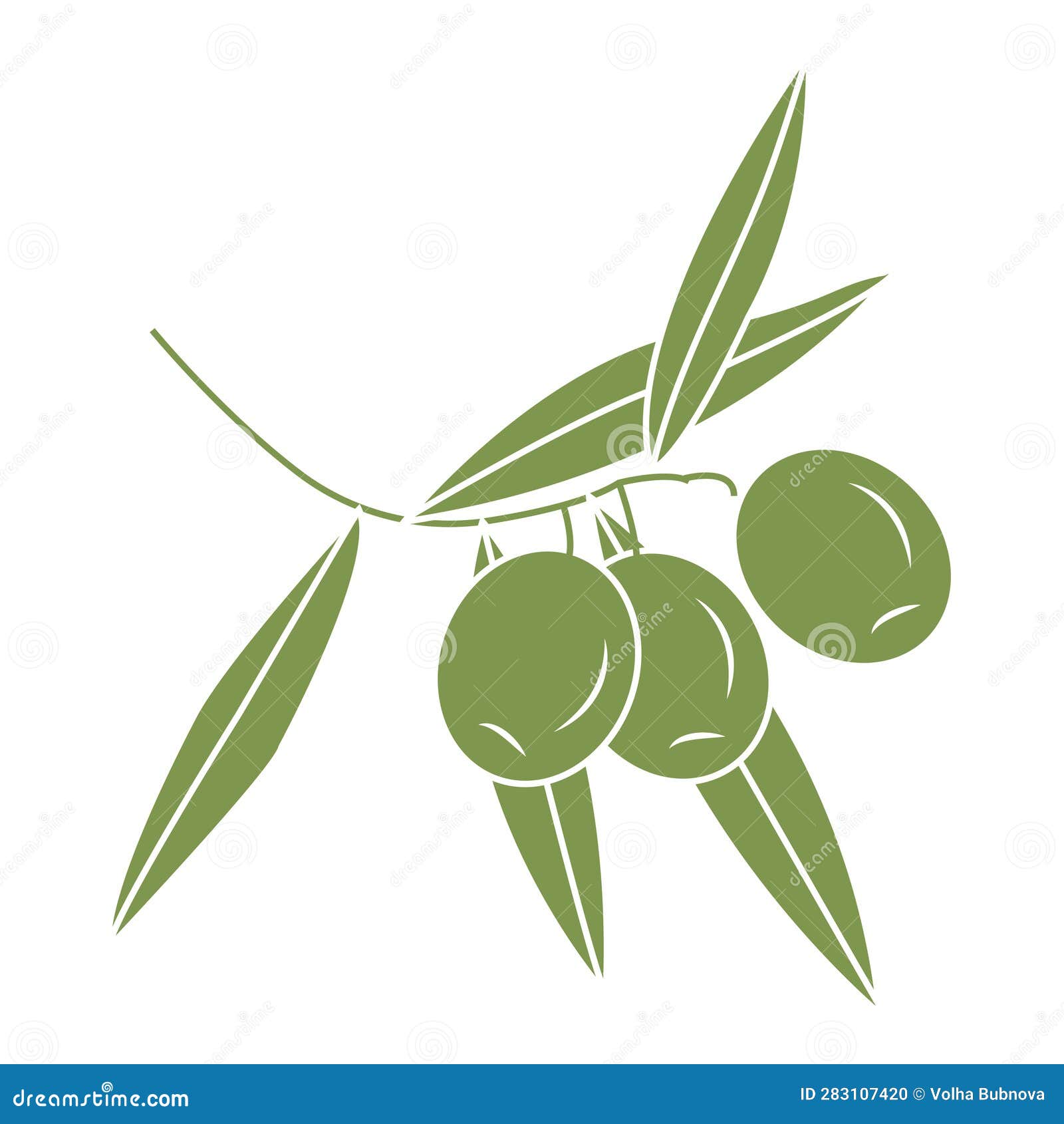 Olive Branch. Simple Icon for Your Design Stock Vector - Illustration ...
