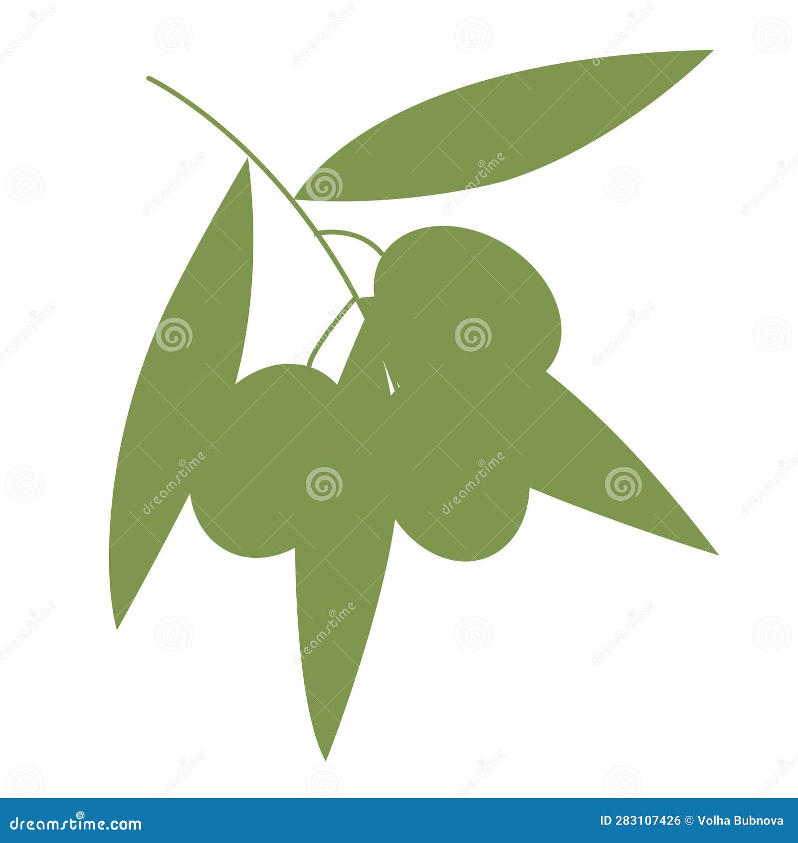 Olive Branch. Simple Icon for Your Design Stock Vector - Illustration ...