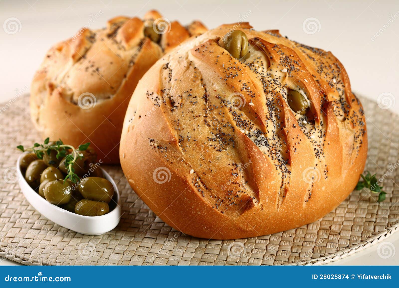 Olive bread stock photo. Image of bread, cooking, health - 28025874