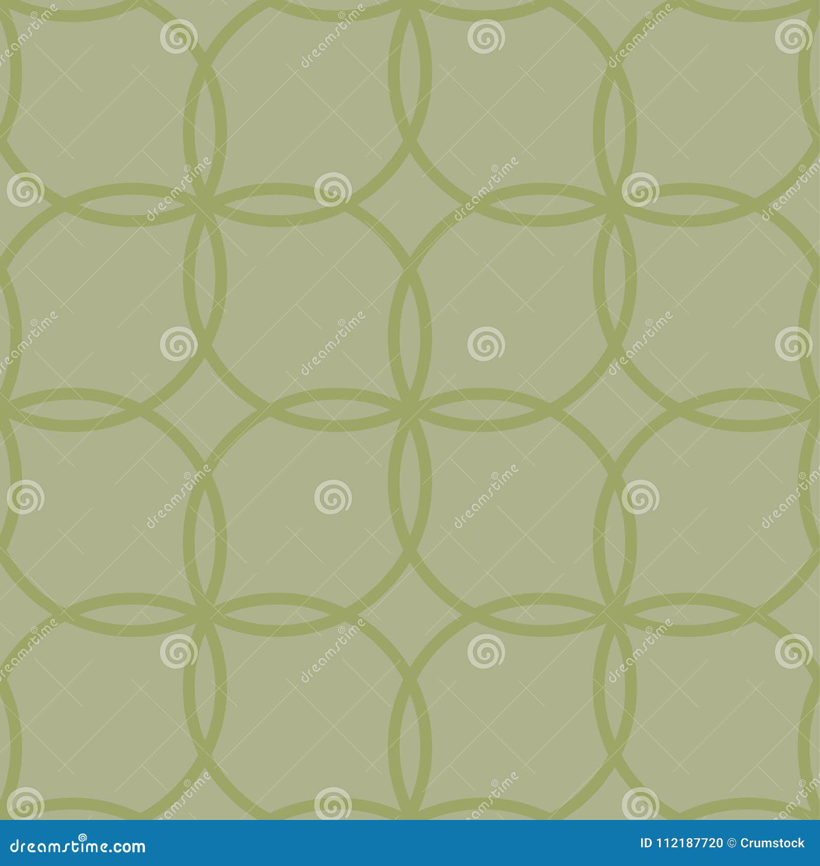 Olive Green Geometric Ornament. Seamless Pattern Stock Vector ...