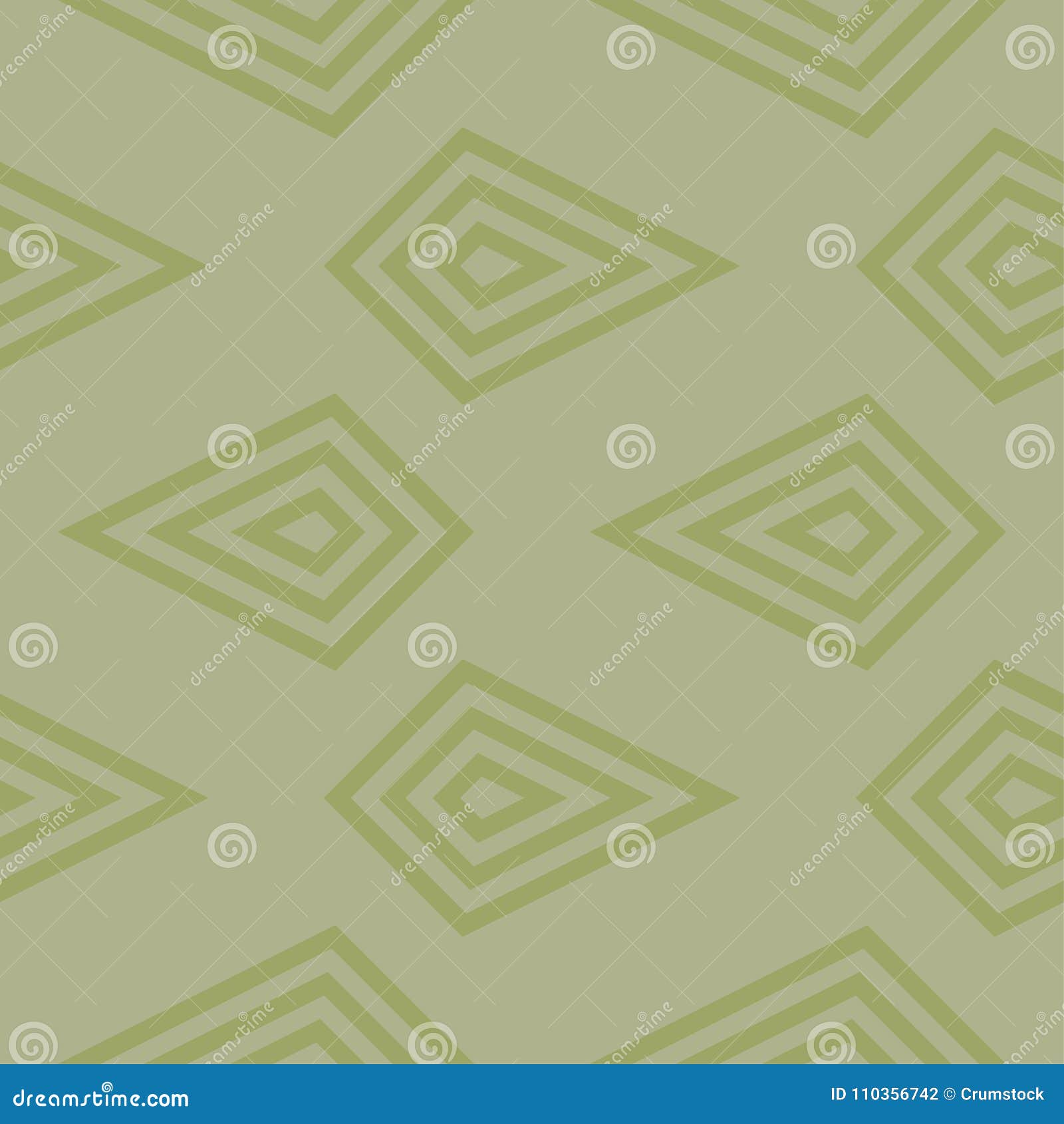 Olive Green Geometric Print. Seamless Pattern Stock Vector ...
