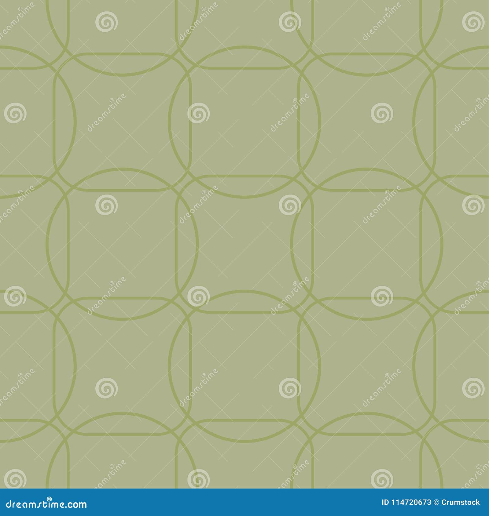 Olive Green Geometric Seamless Pattern Stock Vector - Illustration of ...