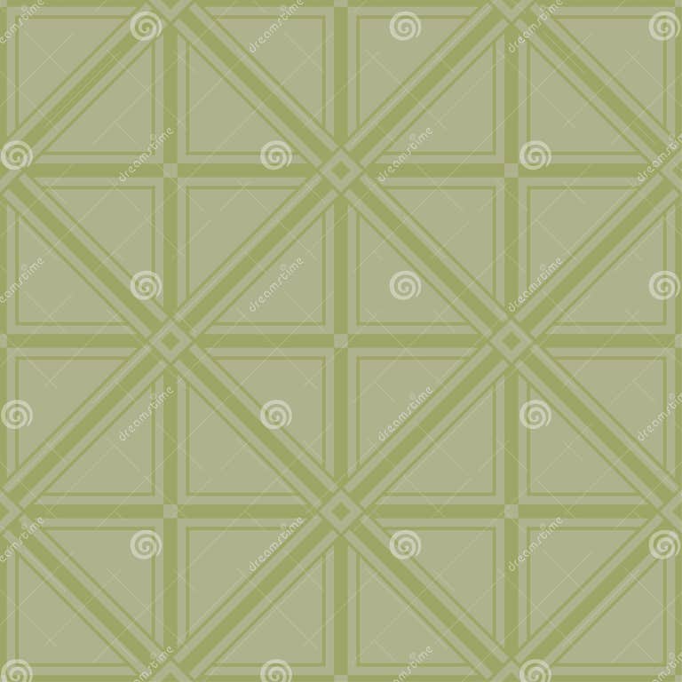 Olive Green Geometric Seamless Pattern Stock Vector - Illustration of ...