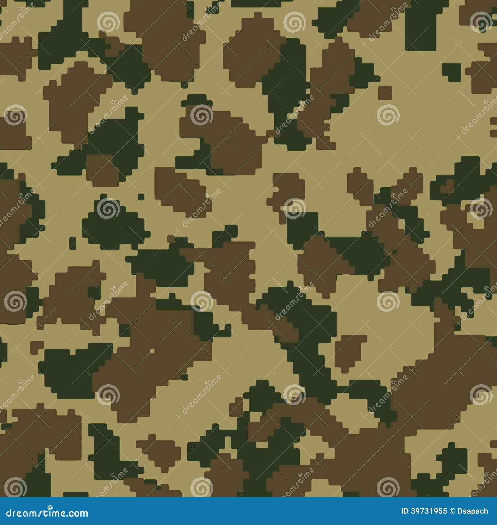 Olive Green Seamless Digital Camo Stock Vector - Illustration of design ...