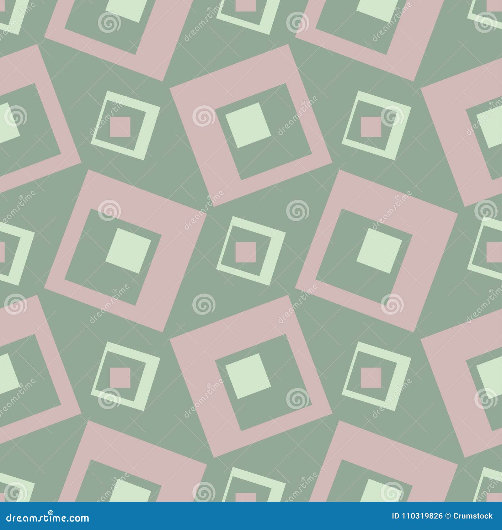 Olive Green Seamless Geometric Pattern Stock Vector - Illustration of ...