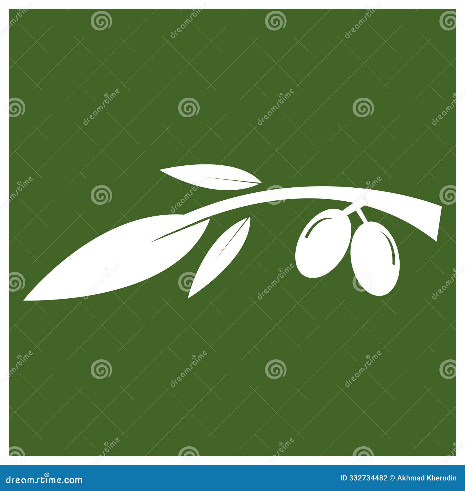 Olive Icon Vector Set. Oil Illustration Sign Collection. Branchs Ymbol ...