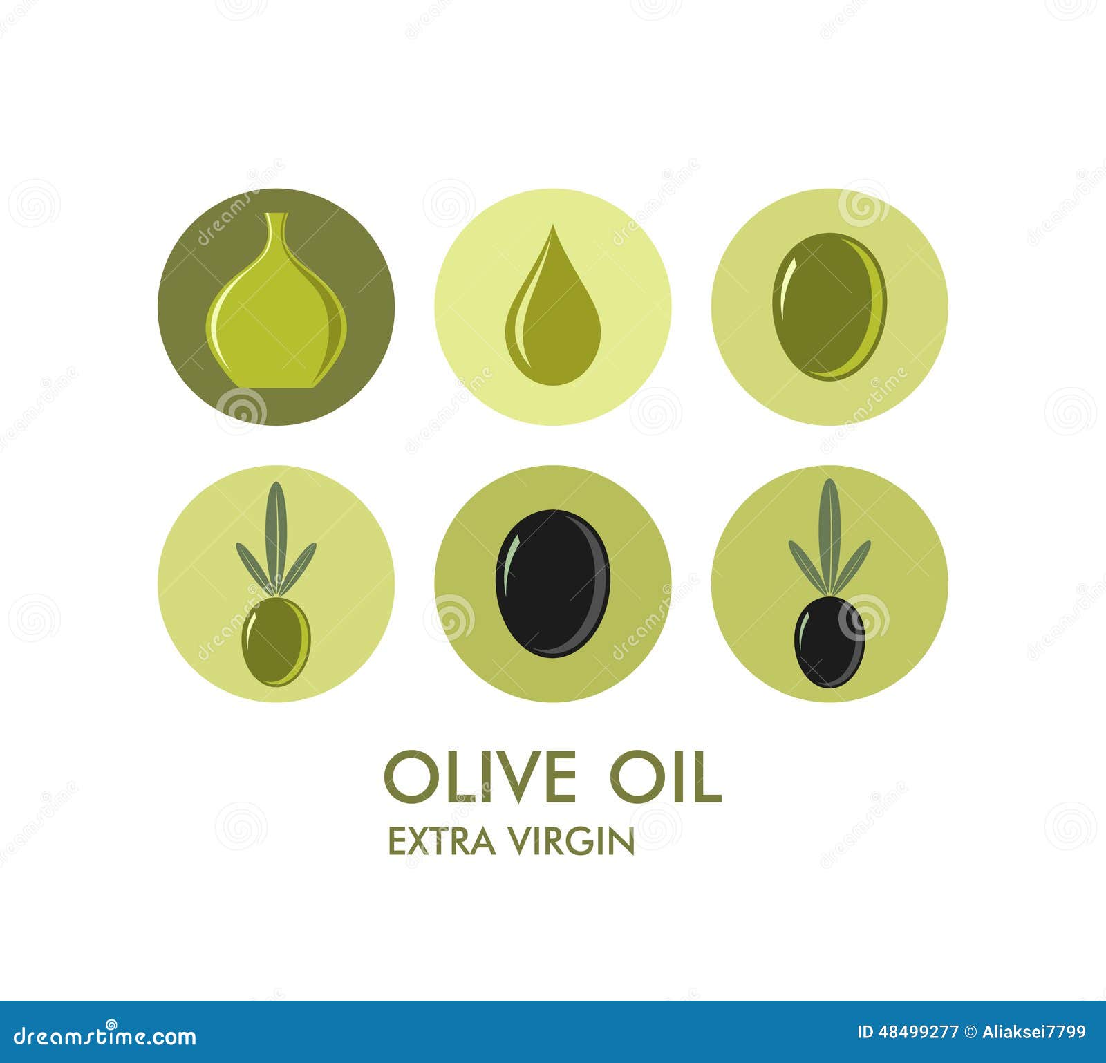 Olive. Icon set stock vector. Illustration of sign, green - 48499277