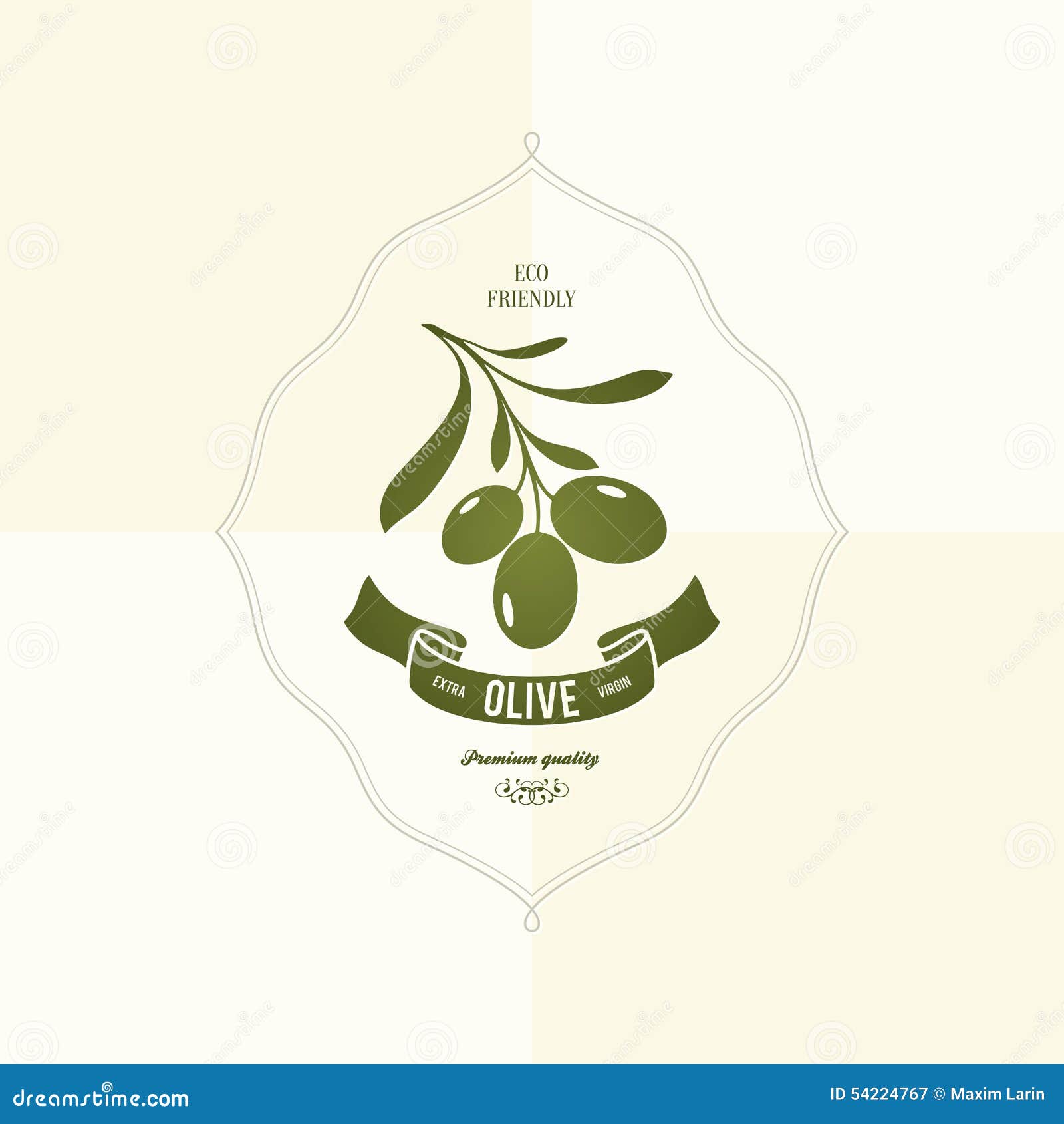 Olive Label and Logo Design Stock Vector - Illustration of extra ...